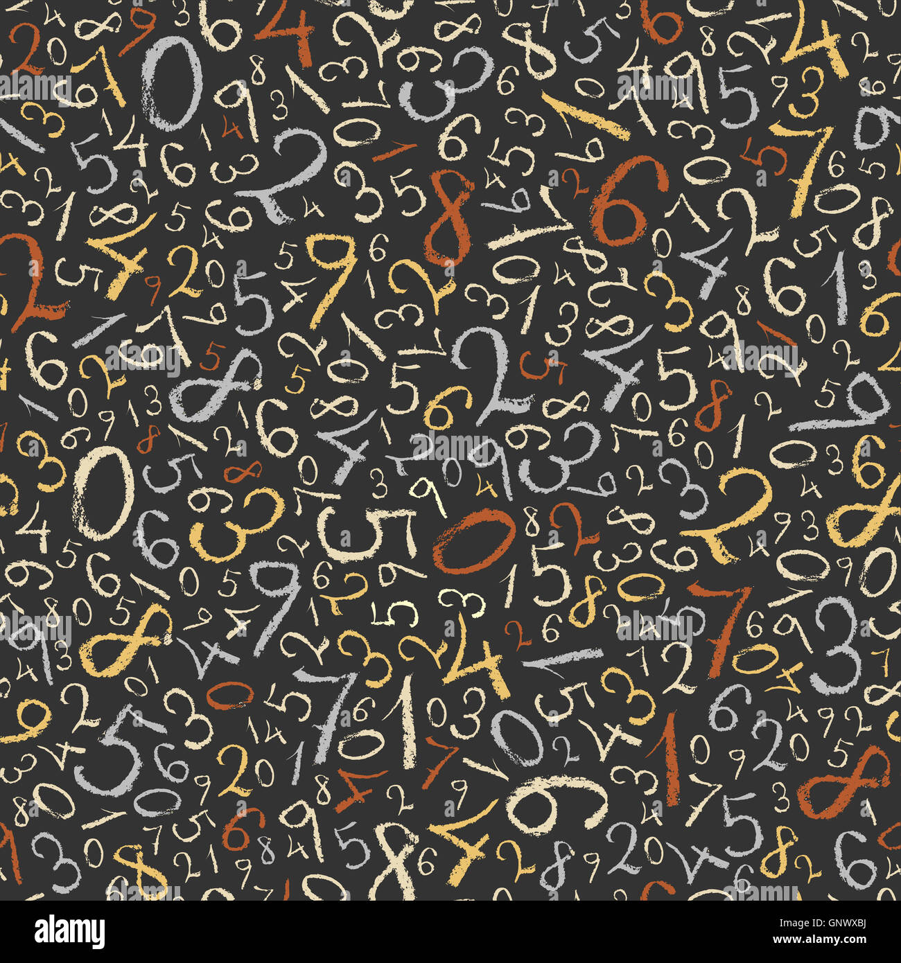 Abstract mathematics background. Color figures seamless pattern Stock ...