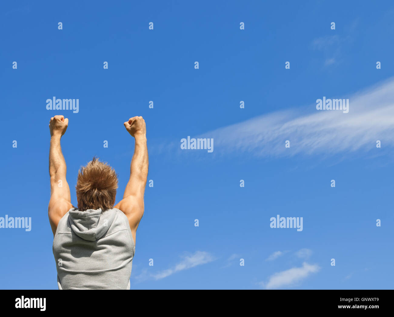 Fist raised back hi-res stock photography and images - Alamy