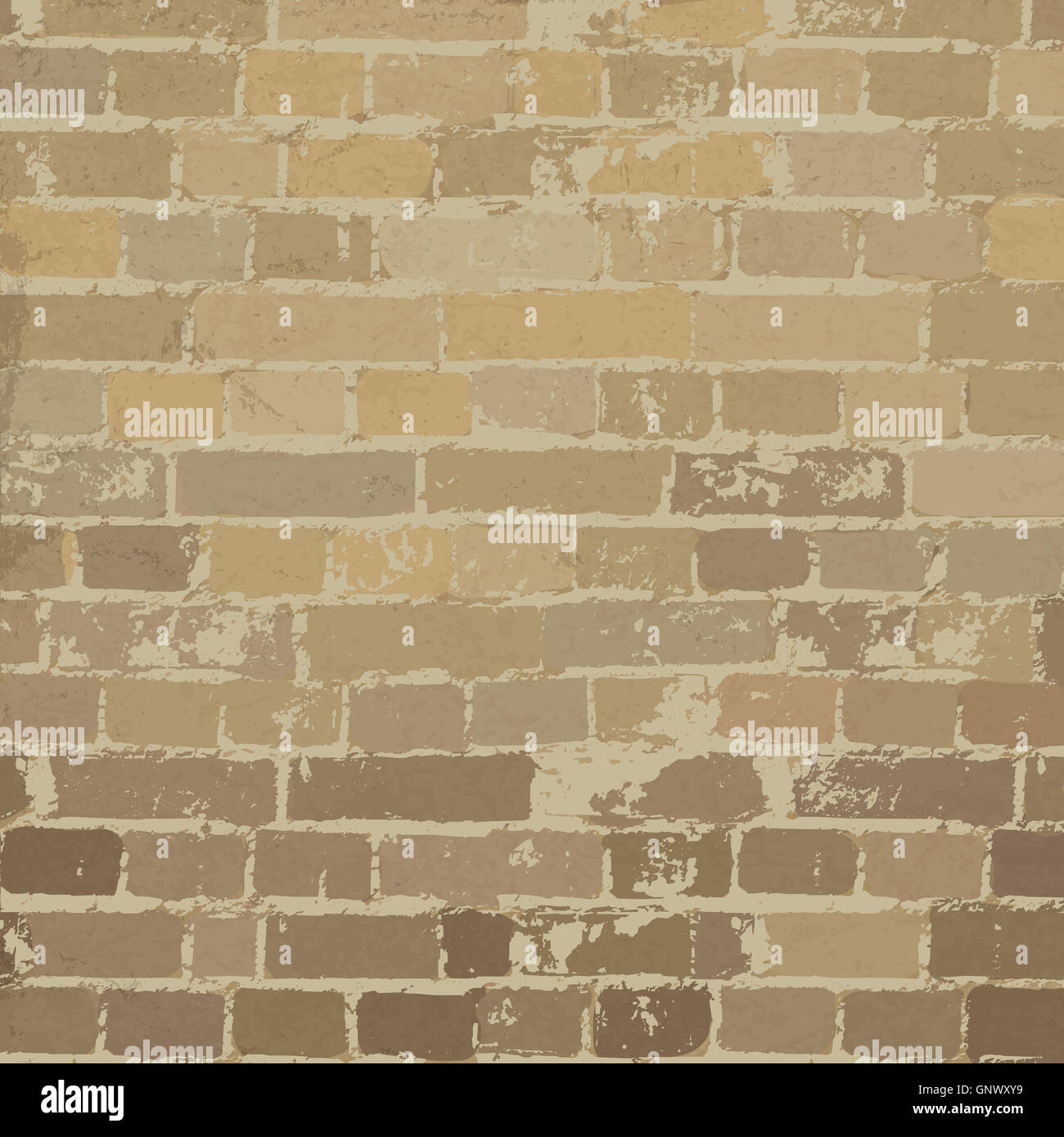 Beige brick wall texture. Vector, EPS10 Stock Photo - Alamy