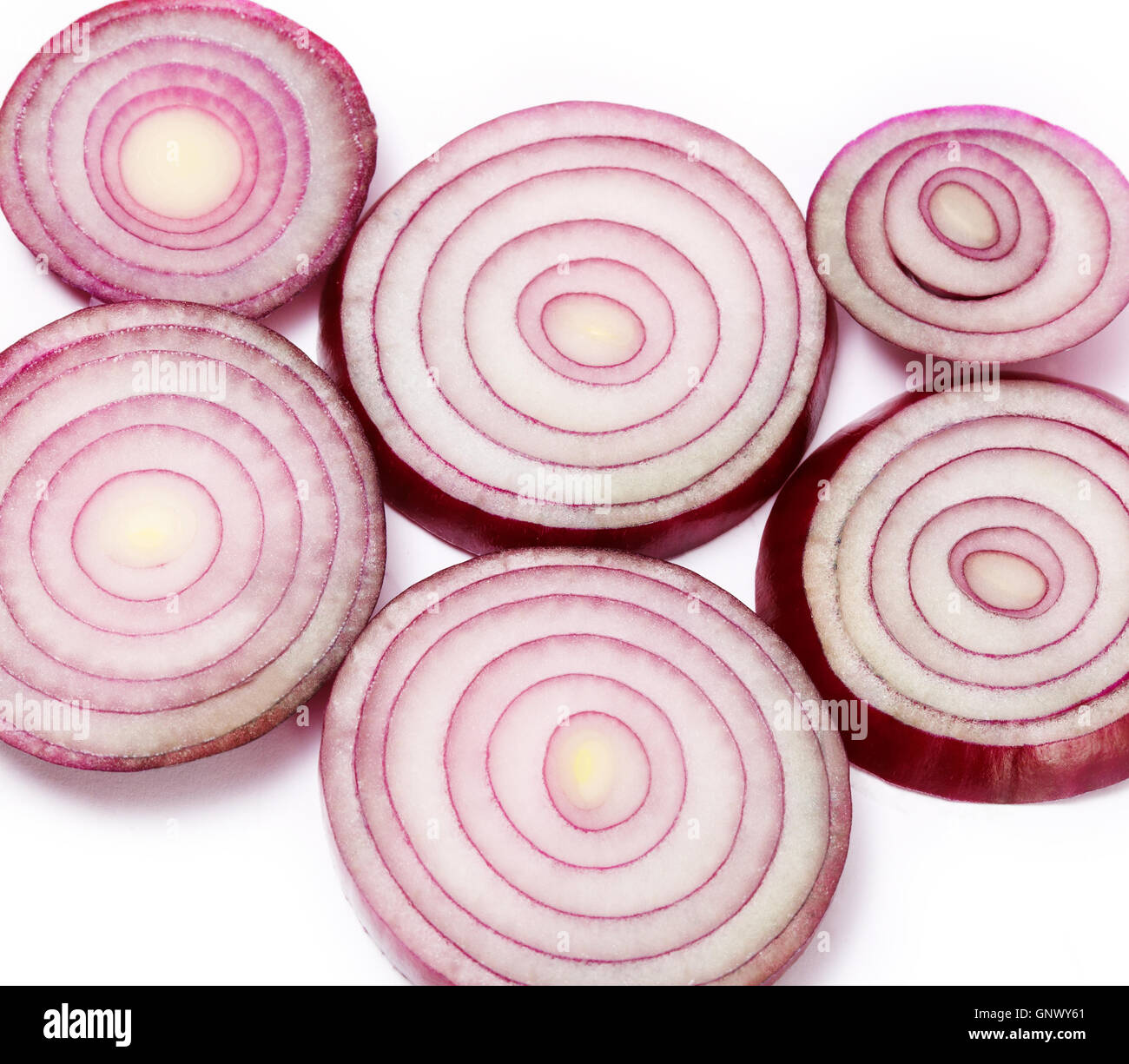 Red onion slices Stock Photo - Alamy