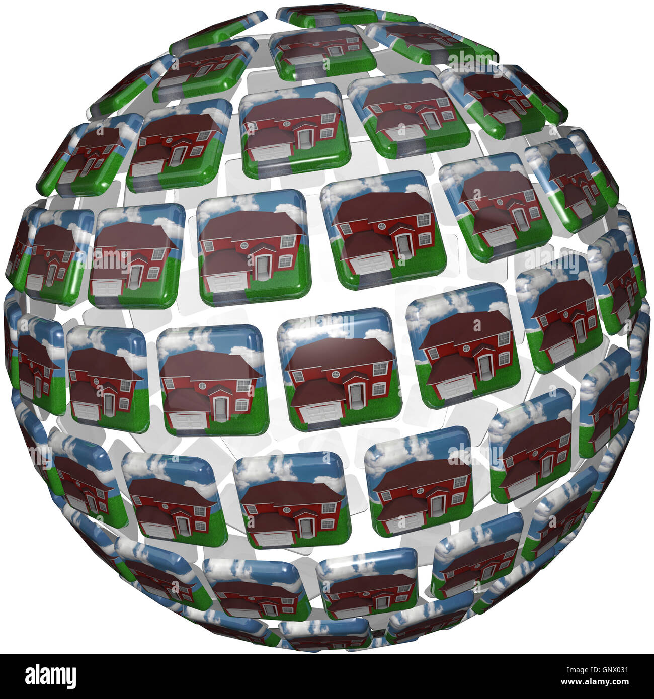 Houses Background Homes in Neighborhood Community Stock Photo - Alamy