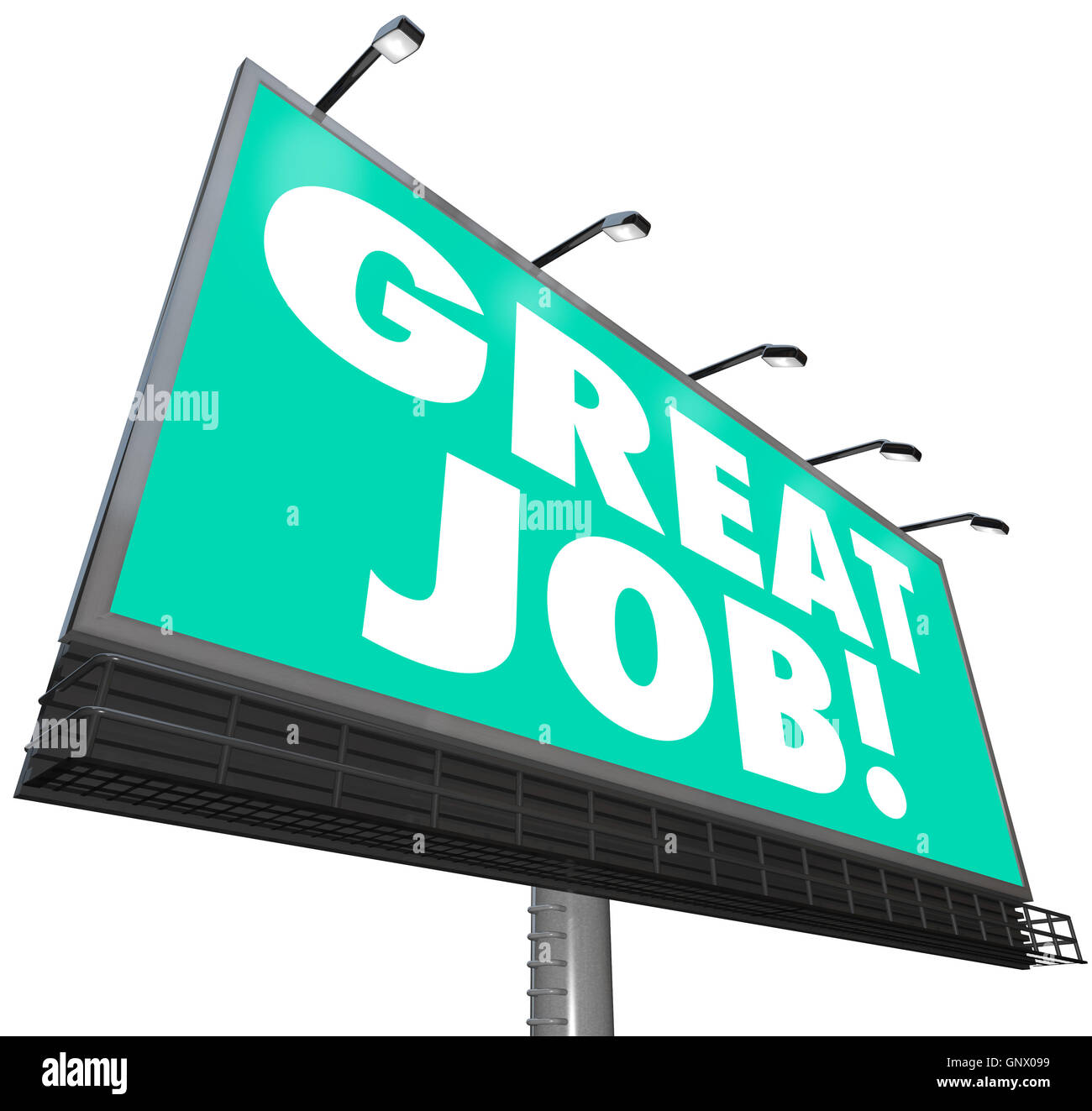 Great Job Billboard Words Appreciation Praise Compliments Stock Photo ...