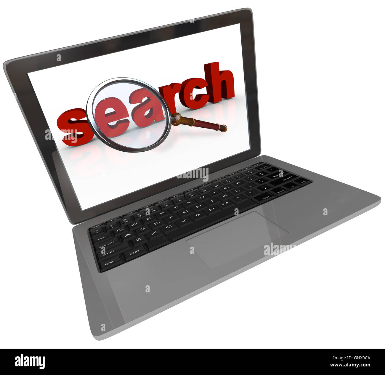 Searching internet screen Cut Out Stock Images & Pictures - Alamy