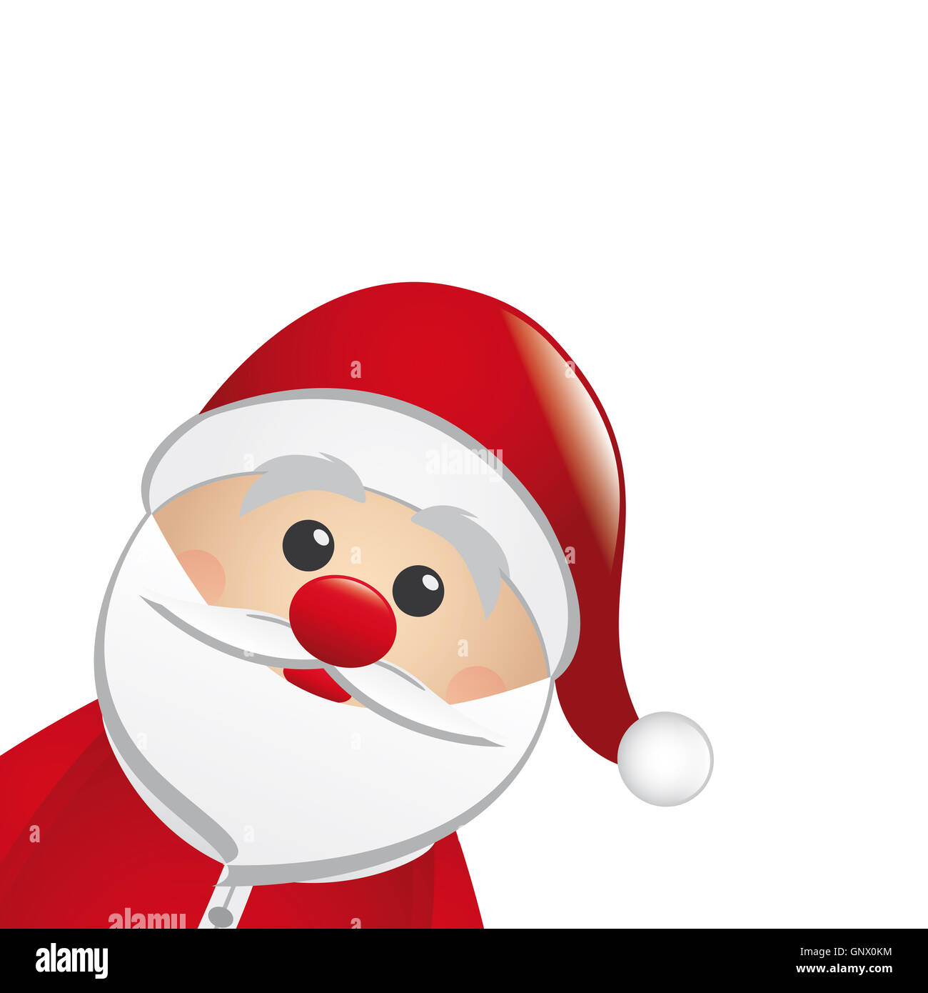 santa claus look from the side Stock Photo - Alamy