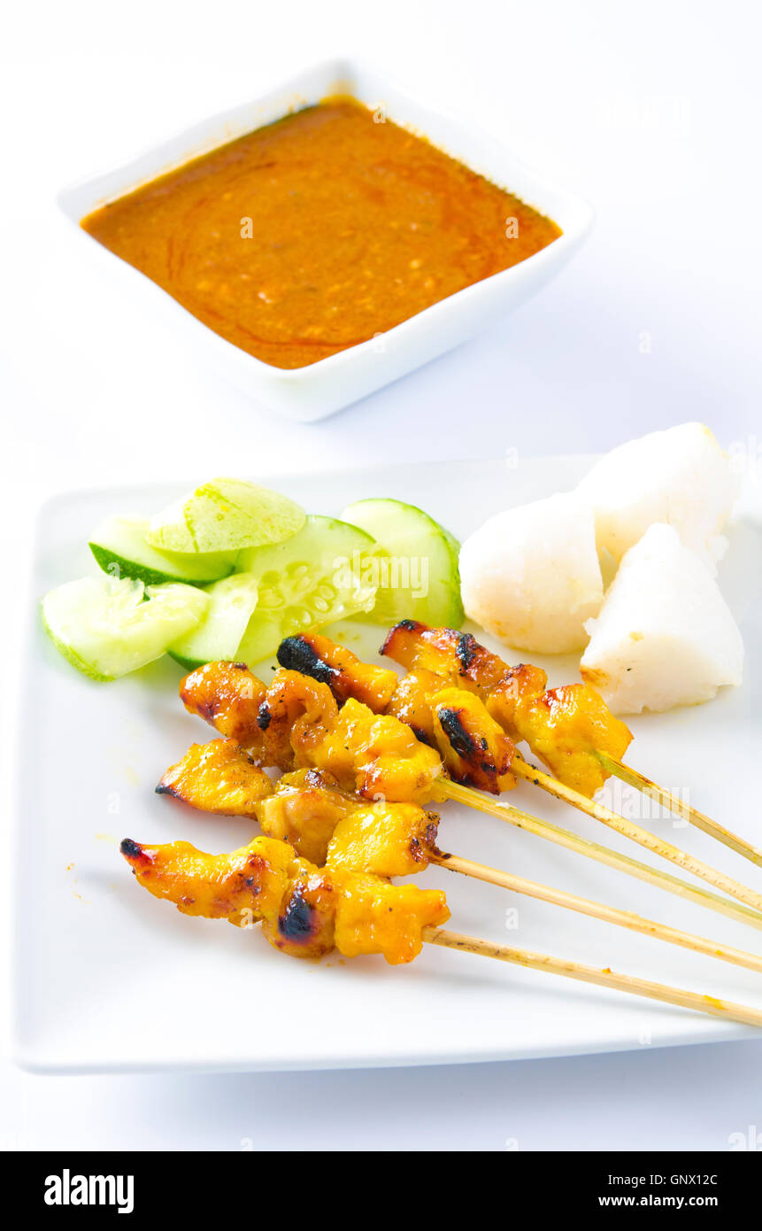 Thai kebabs with satay sauce hi-res stock photography and images - Alamy