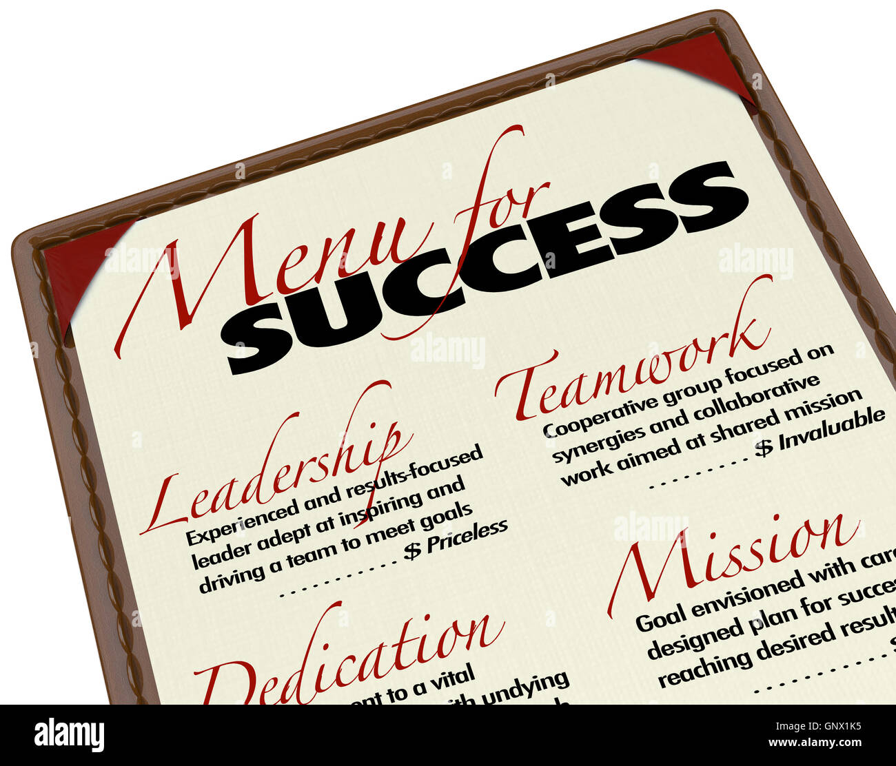 Order menu menu hi-res stock photography and images - Alamy