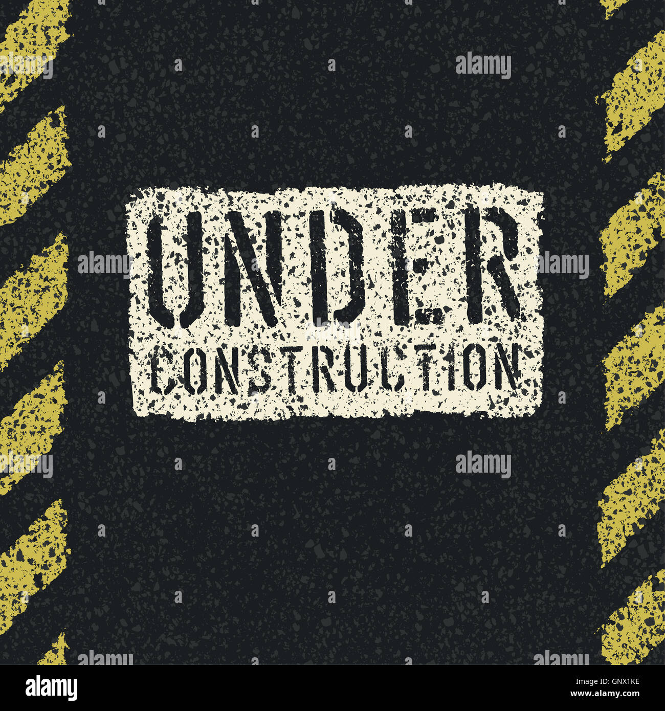 Under construction sign background. Vector, EPS8 Stock Photo - Alamy