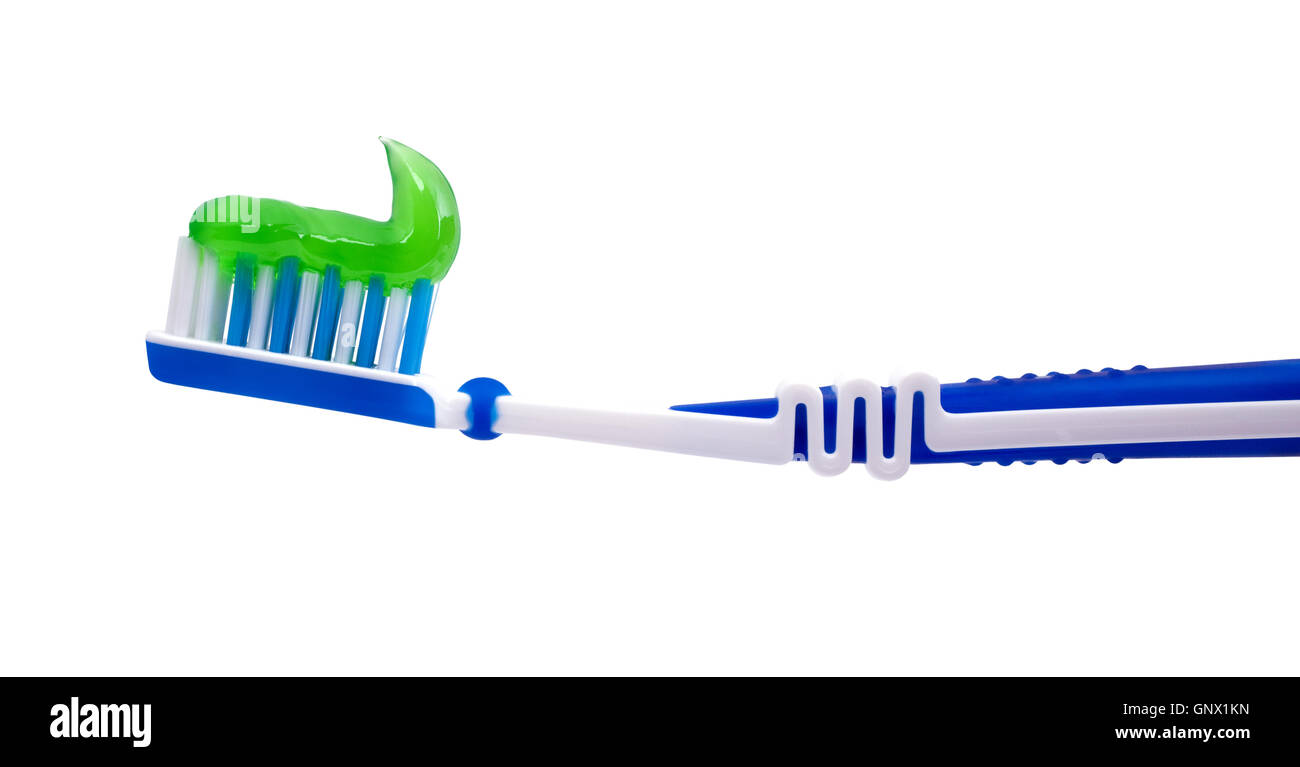 Toothbrush and toothpaste Stock Photo - Alamy