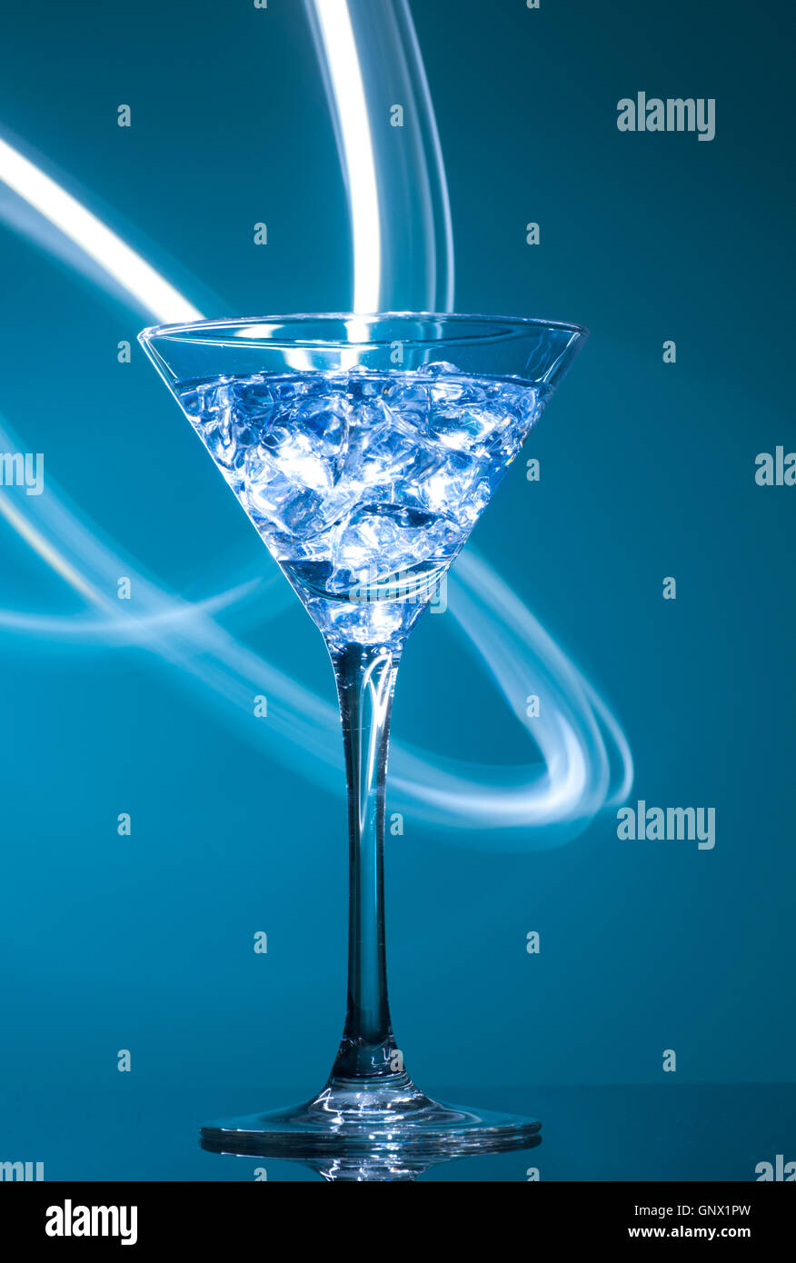 Colourful cocktail with blue background hi-res stock photography and ...