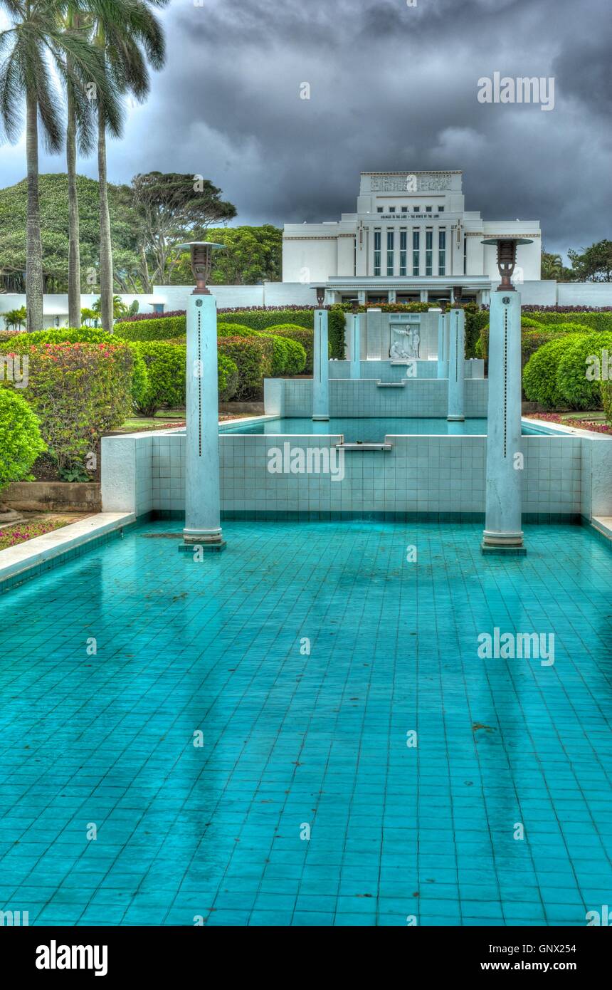Laie Hawaii Mormon Temple Stock Photo - Alamy