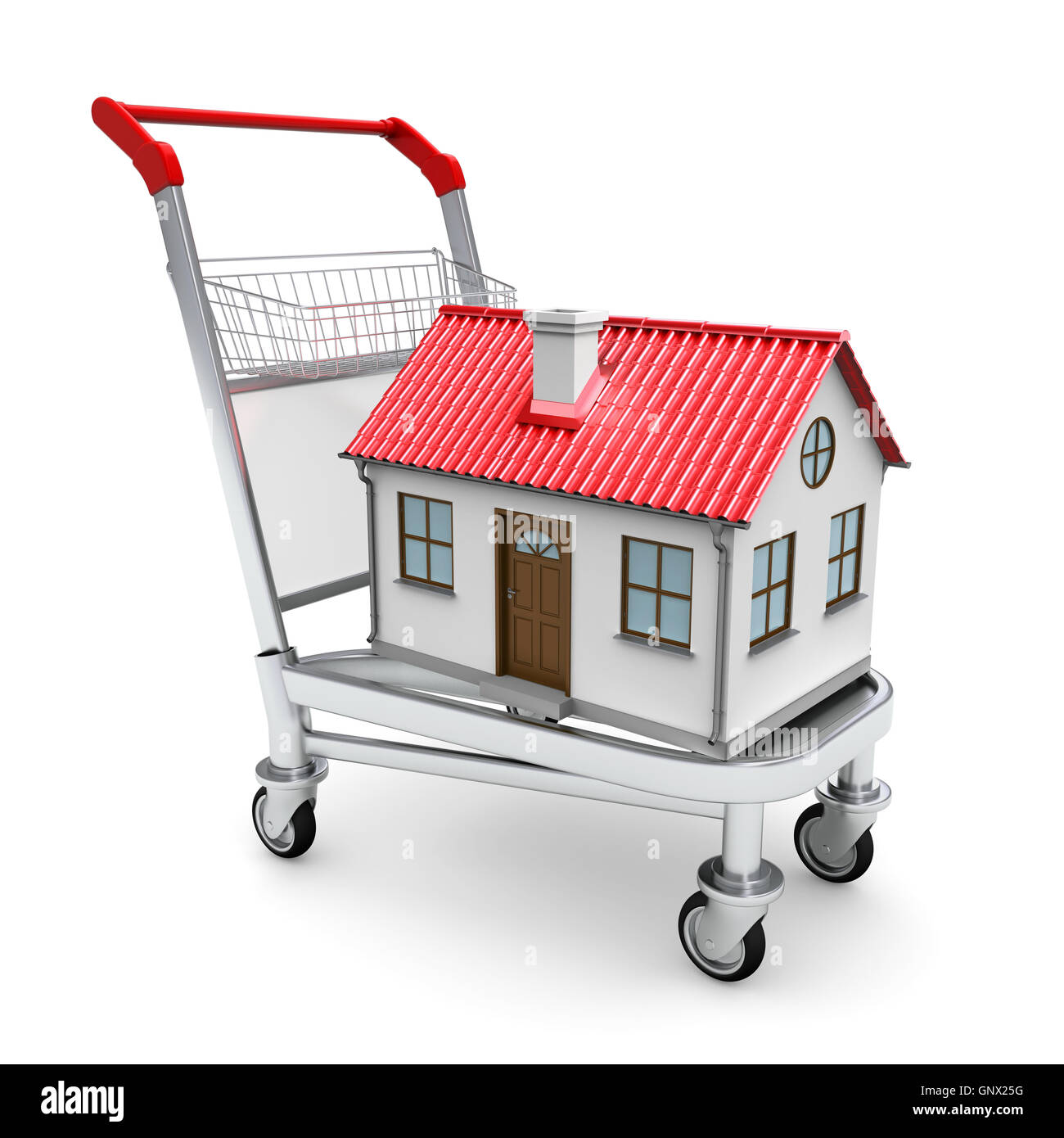 House on the trolley Stock Photo - Alamy