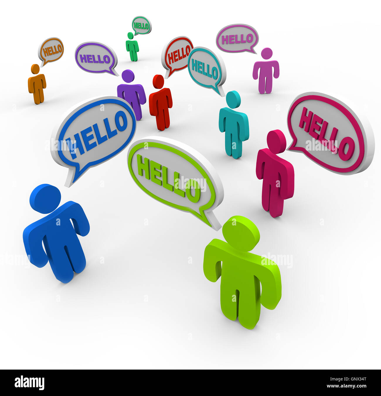 New friends introduction Cut Out Stock Images & Pictures - Alamy