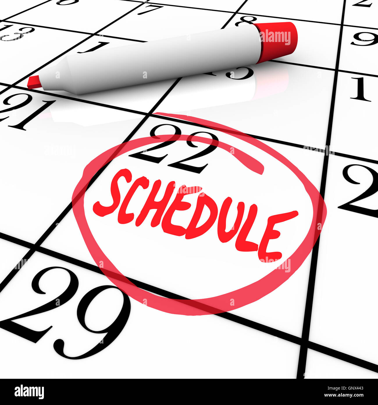 Calendar Friday Circled