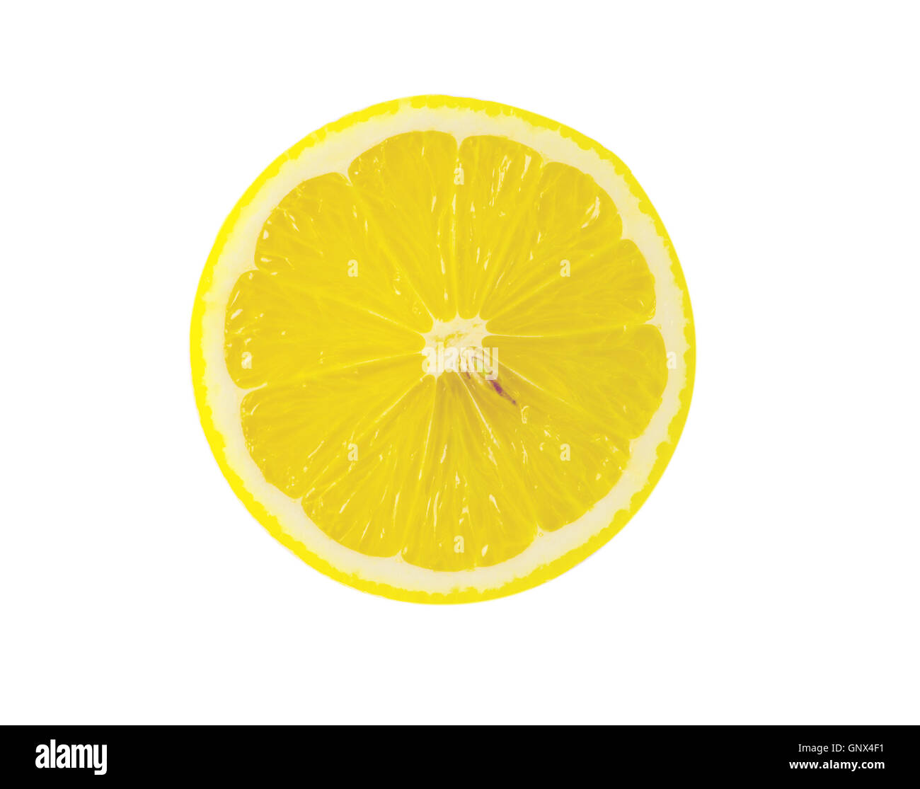 slice of lemon isolated on white background Stock Photo - Alamy