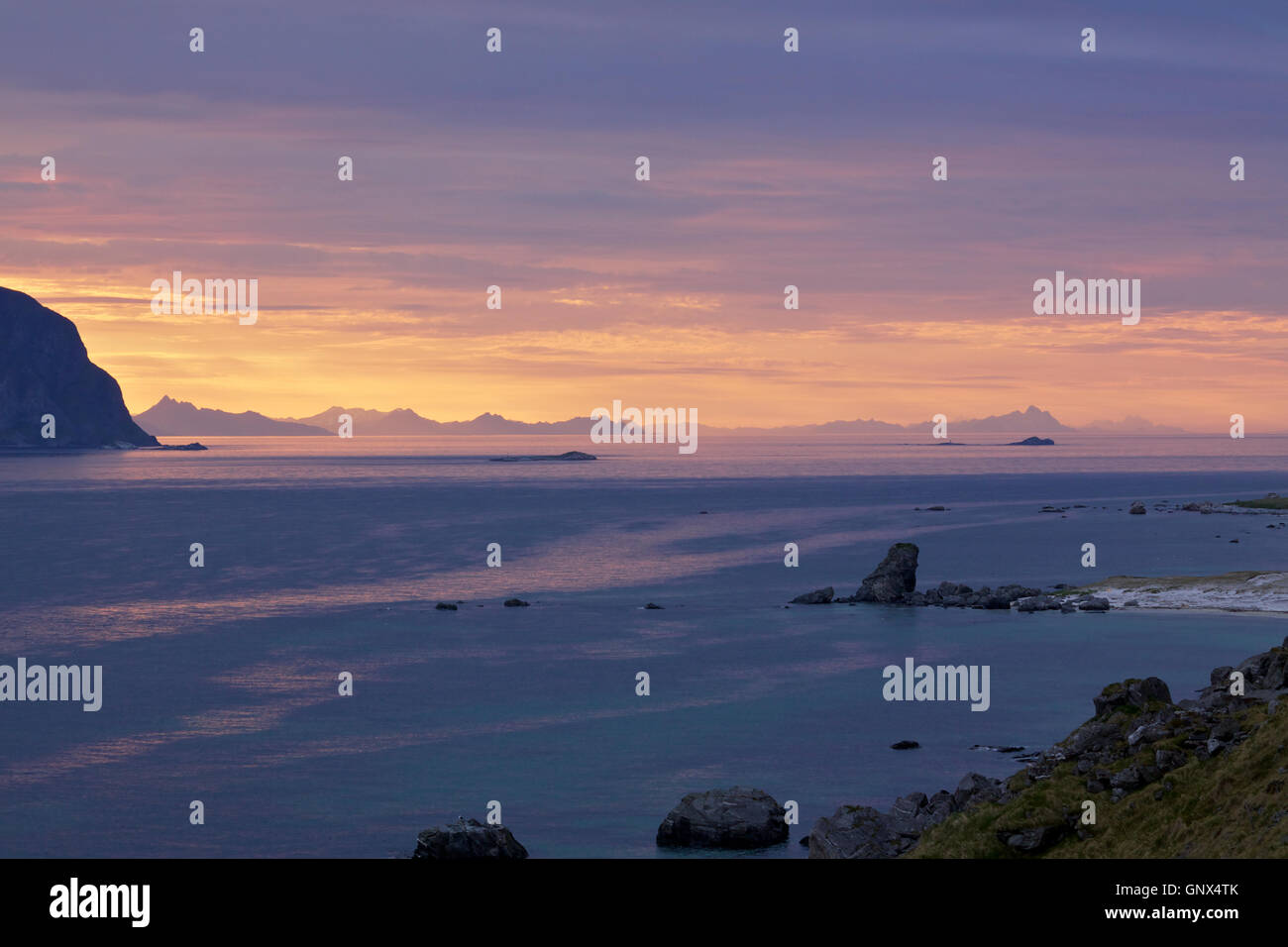 Norway midnight sun exposure hi-res stock photography and images - Alamy