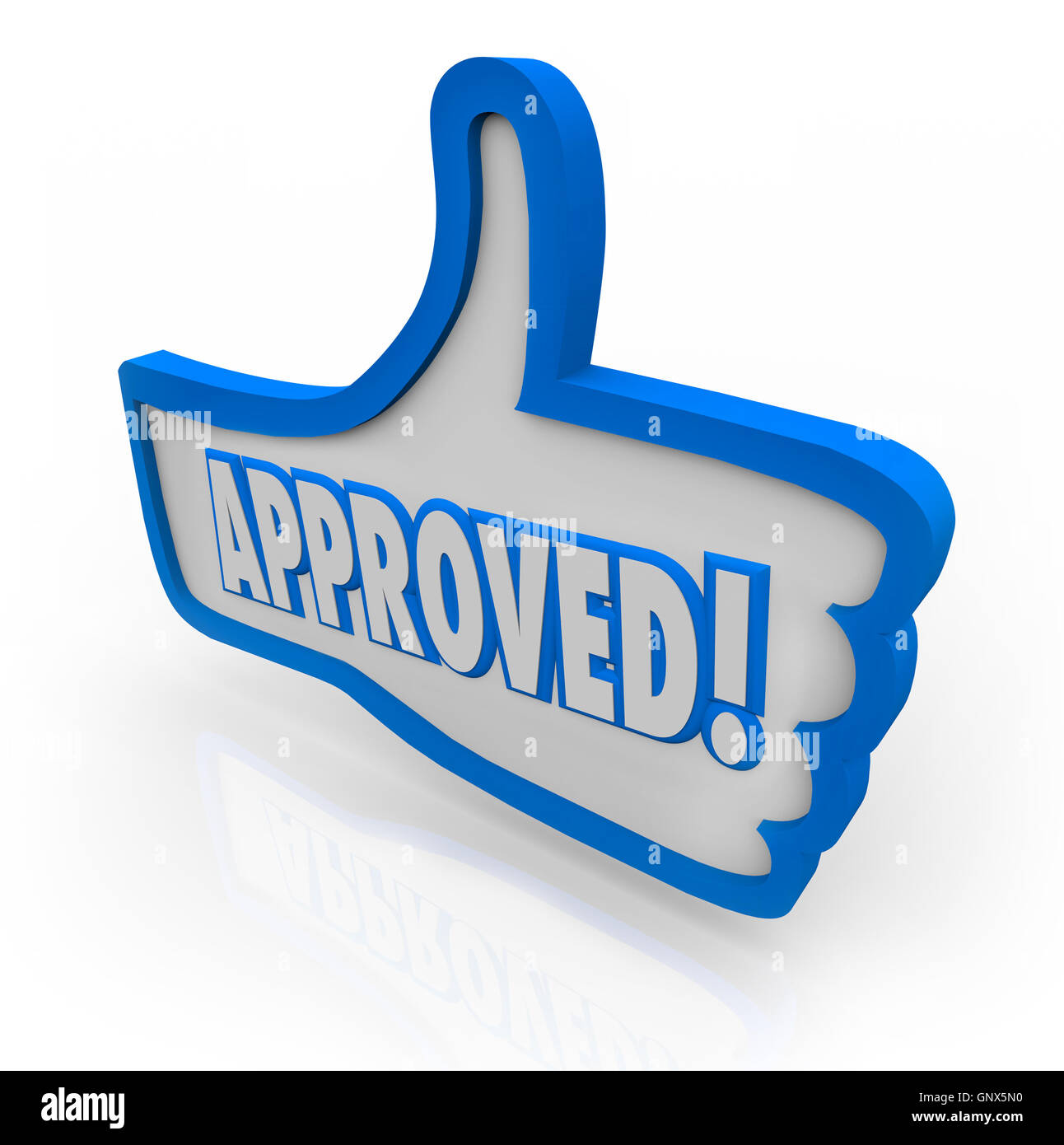 Approve Button Blue