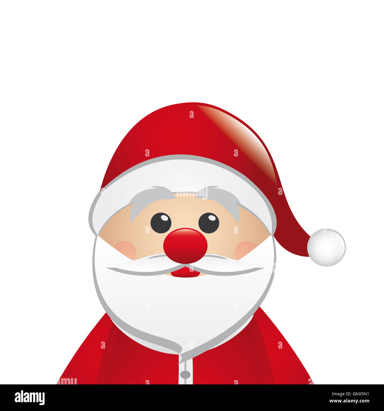 santa claus figure isolated white background Stock Photo - Alamy