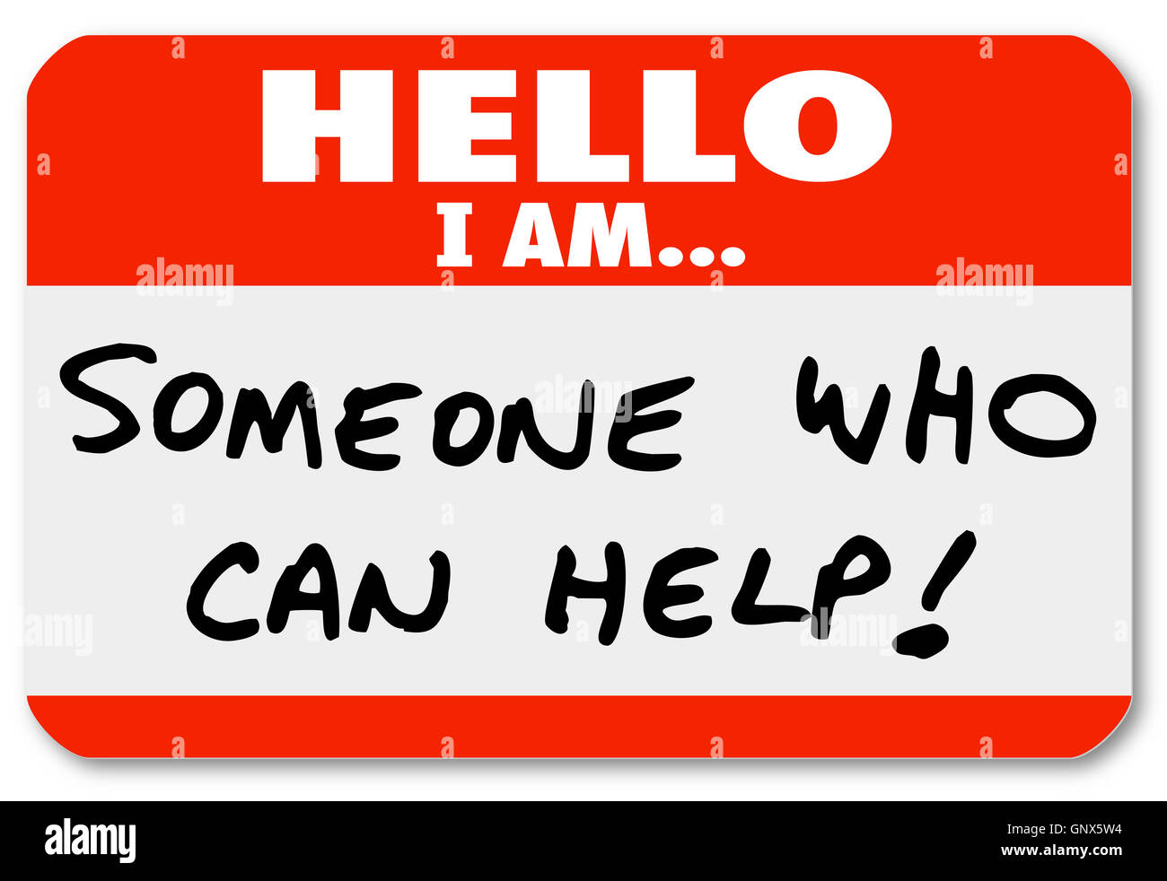 Hello my name is sticker hi-res stock photography and images - Alamy