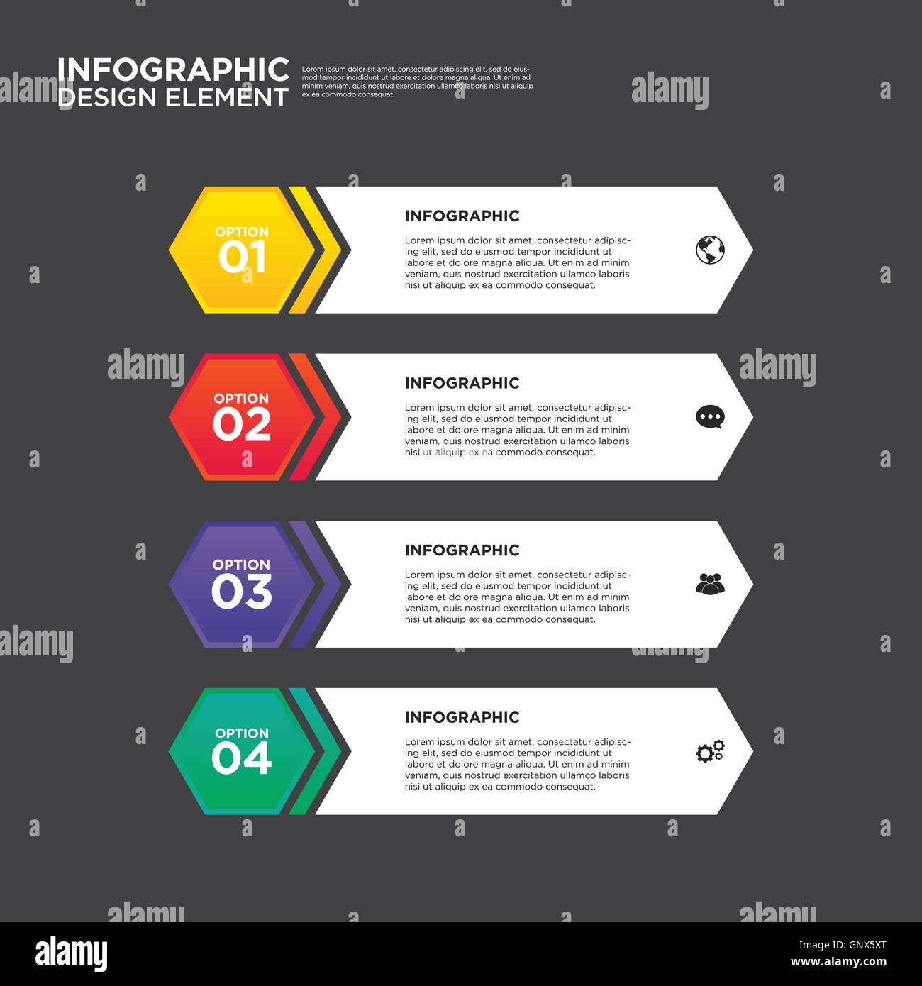 Infographic business report template layout design element vector ...