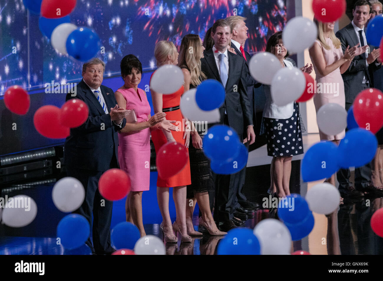 Cleveland Ohio, USA, 21th July, 2016 Balloon drop the final night of ...