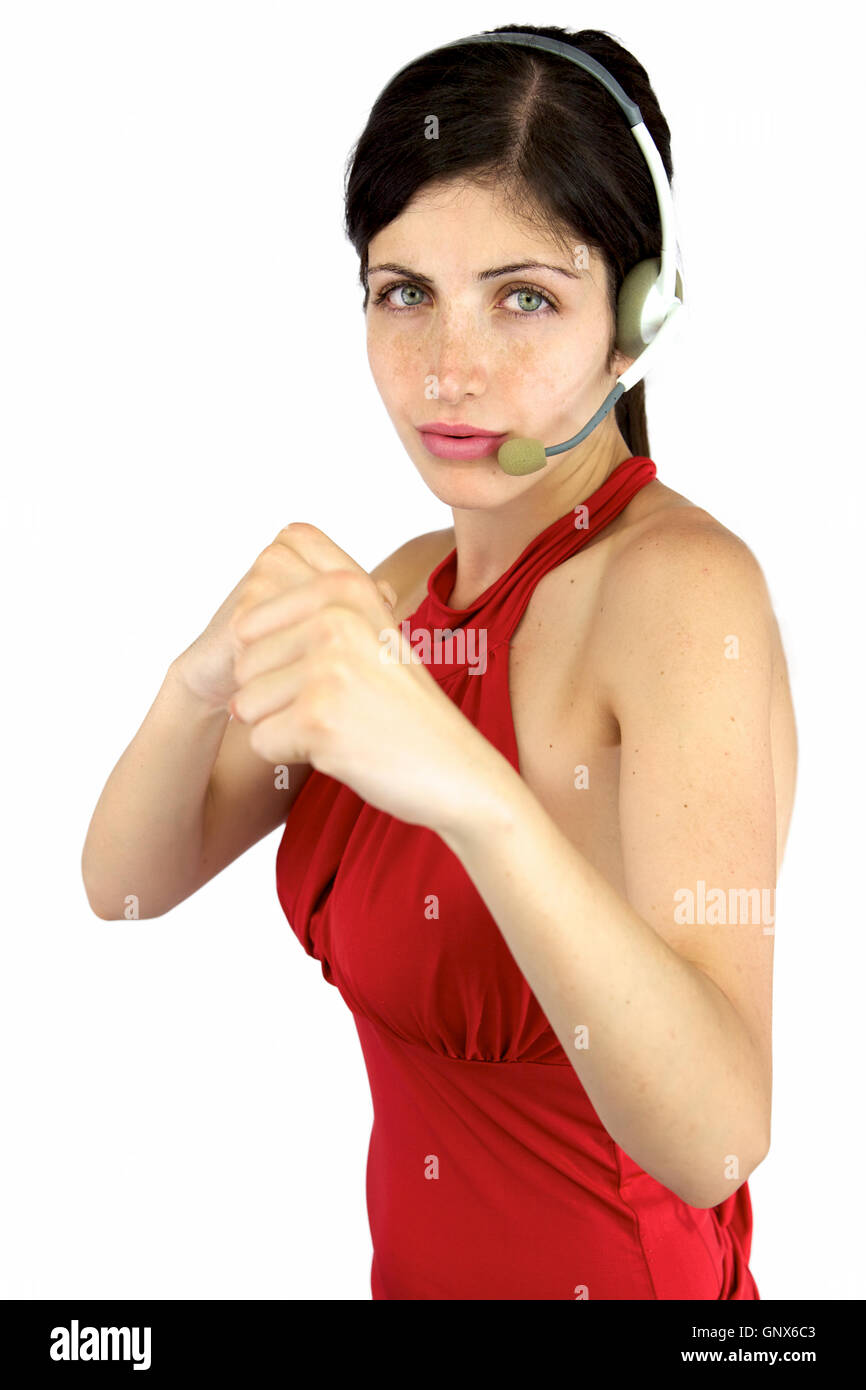 Call Center Girl High Resolution Stock Photography and Images - Alamy