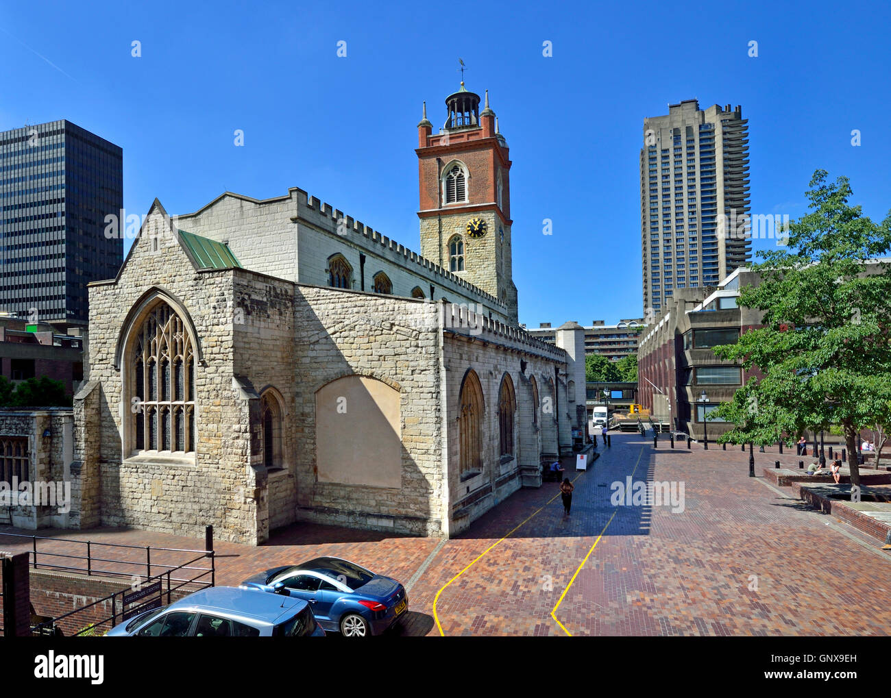 London, England, UK. St Giles' Cripplegate Church, Fore Street ...