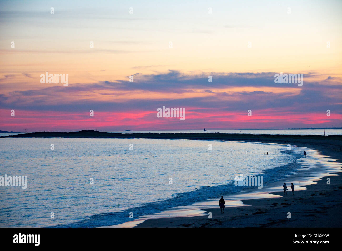 Beautiful Pink Sunset Sky Stock Photo - Alamy