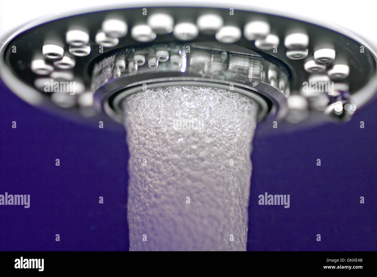 Water Spraying out of the faucet Stock Photo - Alamy