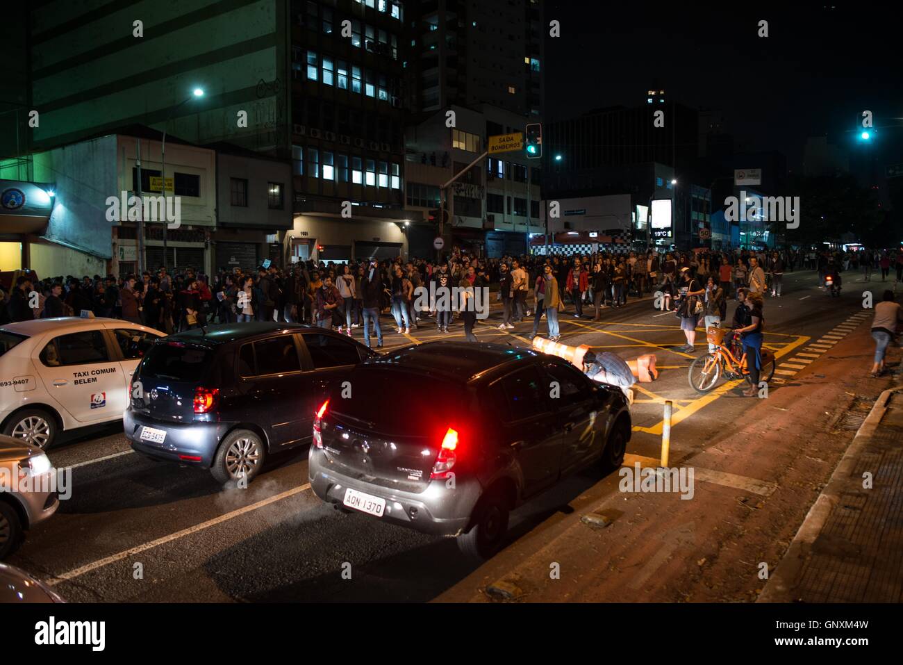 Sao Paulo, Brazil. 31st Aug, 2016. People took to the streets of Sao ...