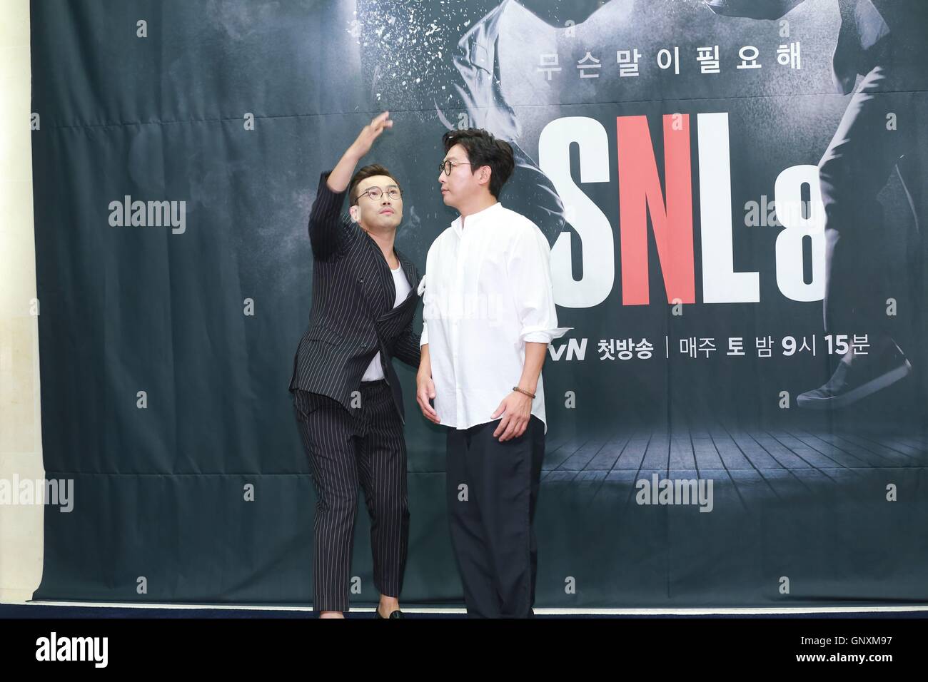Seoul, Korea. 31st Aug, 2016. Jae hun Tak, Se yeong Lee, Do-won Gwak ...