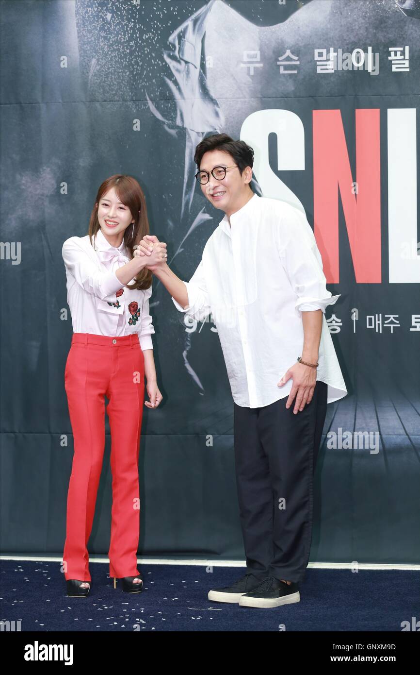 Seoul, Korea. 31st Aug, 2016. Jae hun Tak, Se yeong Lee, Do-won Gwak ...