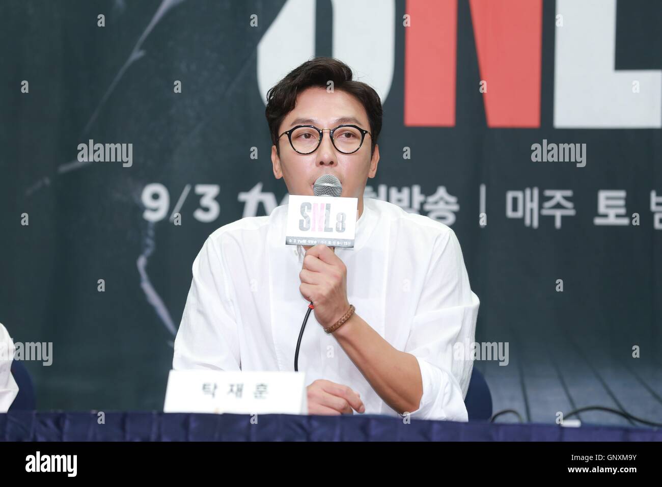 Seoul, Korea. 31st Aug, 2016. Jae hun Tak, Se yeong Lee, Do-won Gwak ...