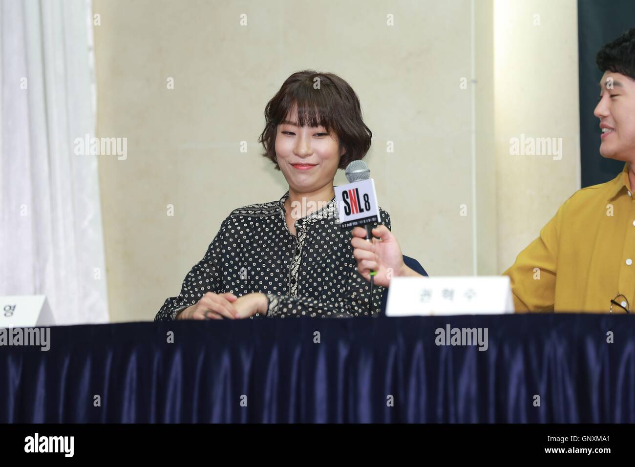 Seoul, Korea. 31st Aug, 2016. Jae hun Tak, Se yeong Lee, Do-won Gwak ...