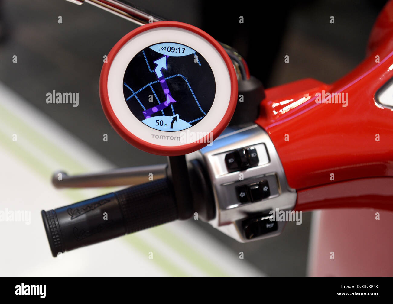 Berlin, Germany. 1st Sep, 2016. A Tom Tom Vio navigation system that ...