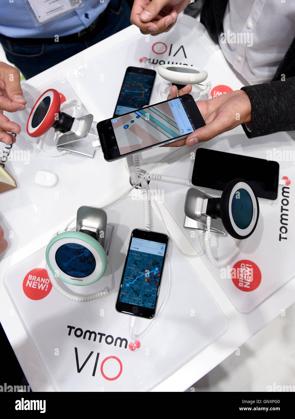 Berlin, Germany. 1st Sep, 2016. A Tom Tom Vio navigation system that ...