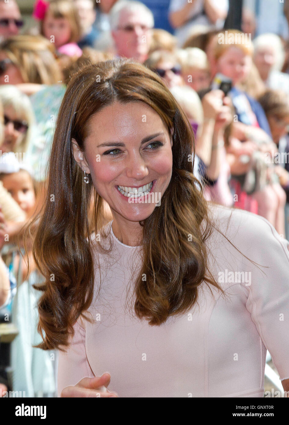 Cornwall, UK. 1st September, 2016. Britain's Catherine, the Duchess of ...