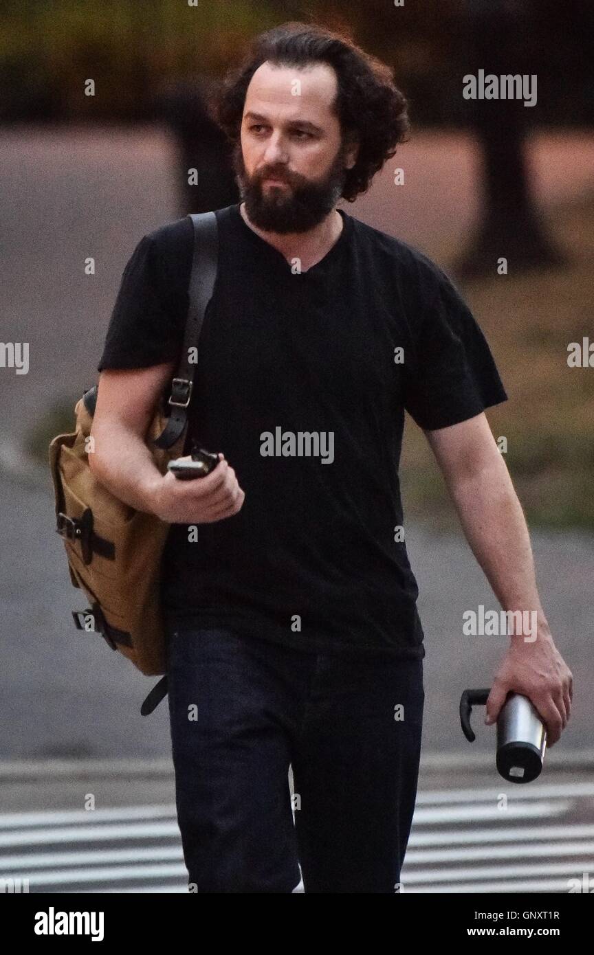 New York, NY, USA. 1st Sep, 2016. Matthew Rhys, spotted leaving the ...