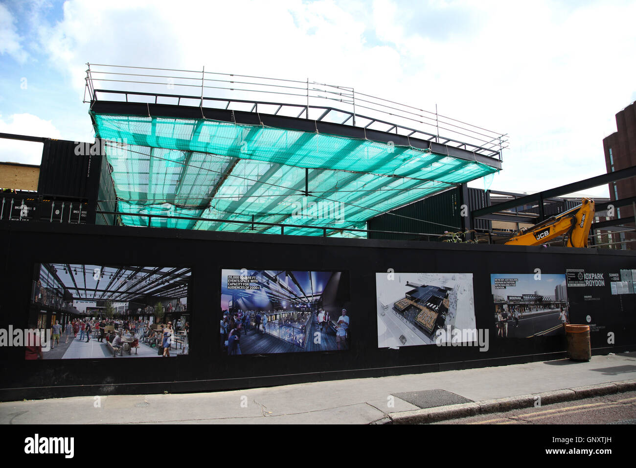Boxpark Croydon, London, UK. 1st September, 2016. Outside view of ...