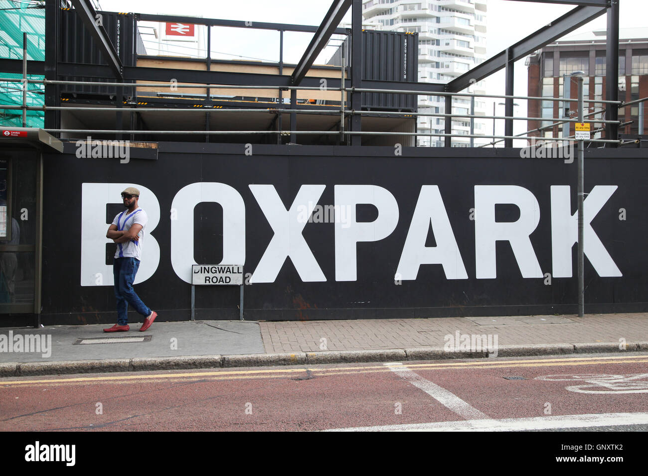 Boxpark Croydon, London, UK. 1st September, 2016. Outside view of ...