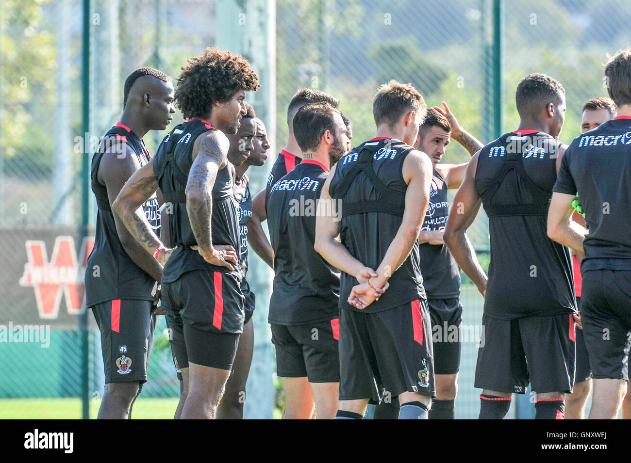 Nice, France. 01st Sep, 2016. Nice football club at training ground ...