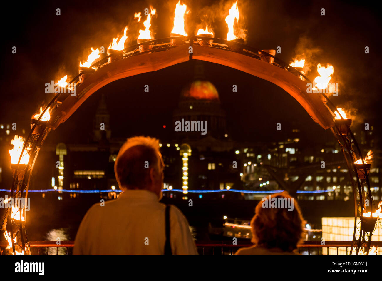 London, UK. 1st Sept, 2016. Compagnie Carabosse, French fire alchemists ...