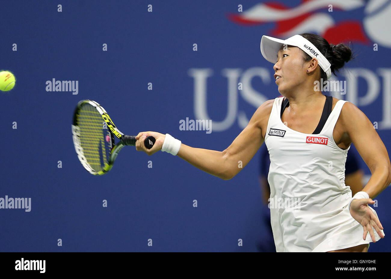 New York, USA. 1st Sep, 2016. Vania King of the United States hits a ...
