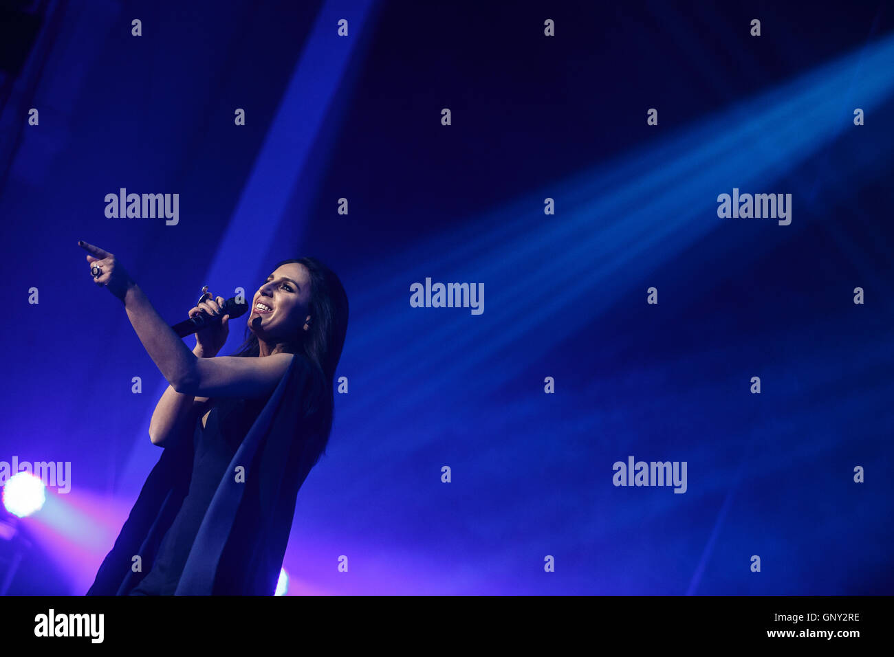 KYIV, UKRAINE - DECEMBER 5: The famous Ukrainian singer Jamala smiles ...