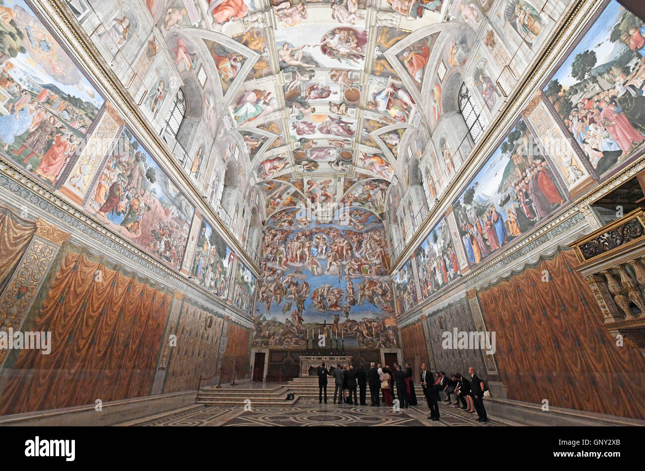 Rome, Italy. 1st Sep, 2016. View of the Sistine Chapel in Rome, Italy ...