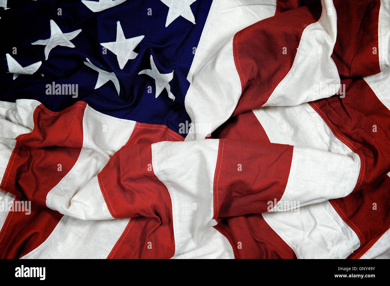 Crumpled wrinkled flag united america hi-res stock photography and ...