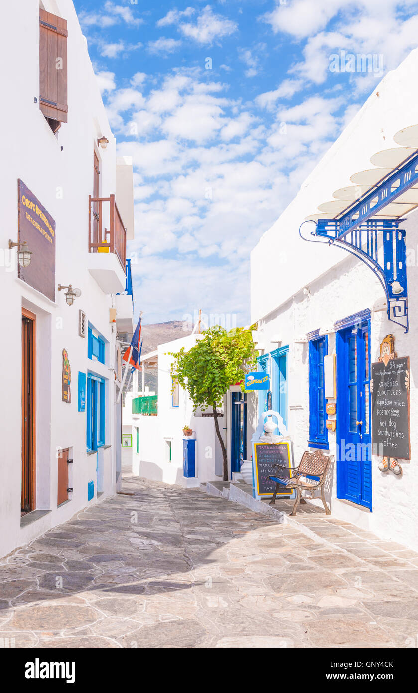 The town of Apollonia, Sifnos, Greece Stock Photo - Alamy