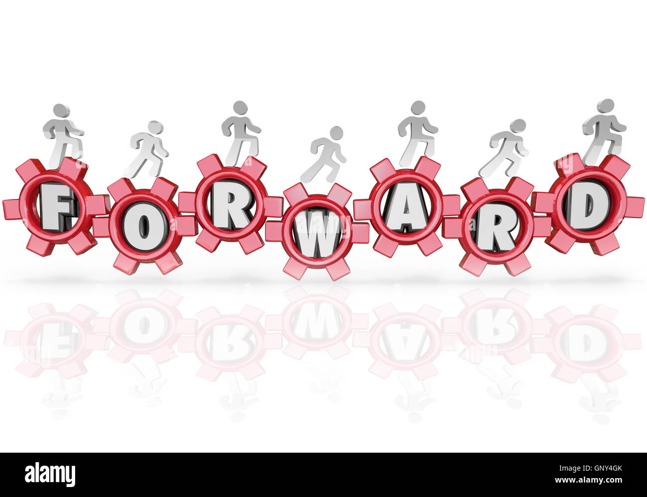 Forward Team People Marching Walking Progress Movement Stock Photo - Alamy