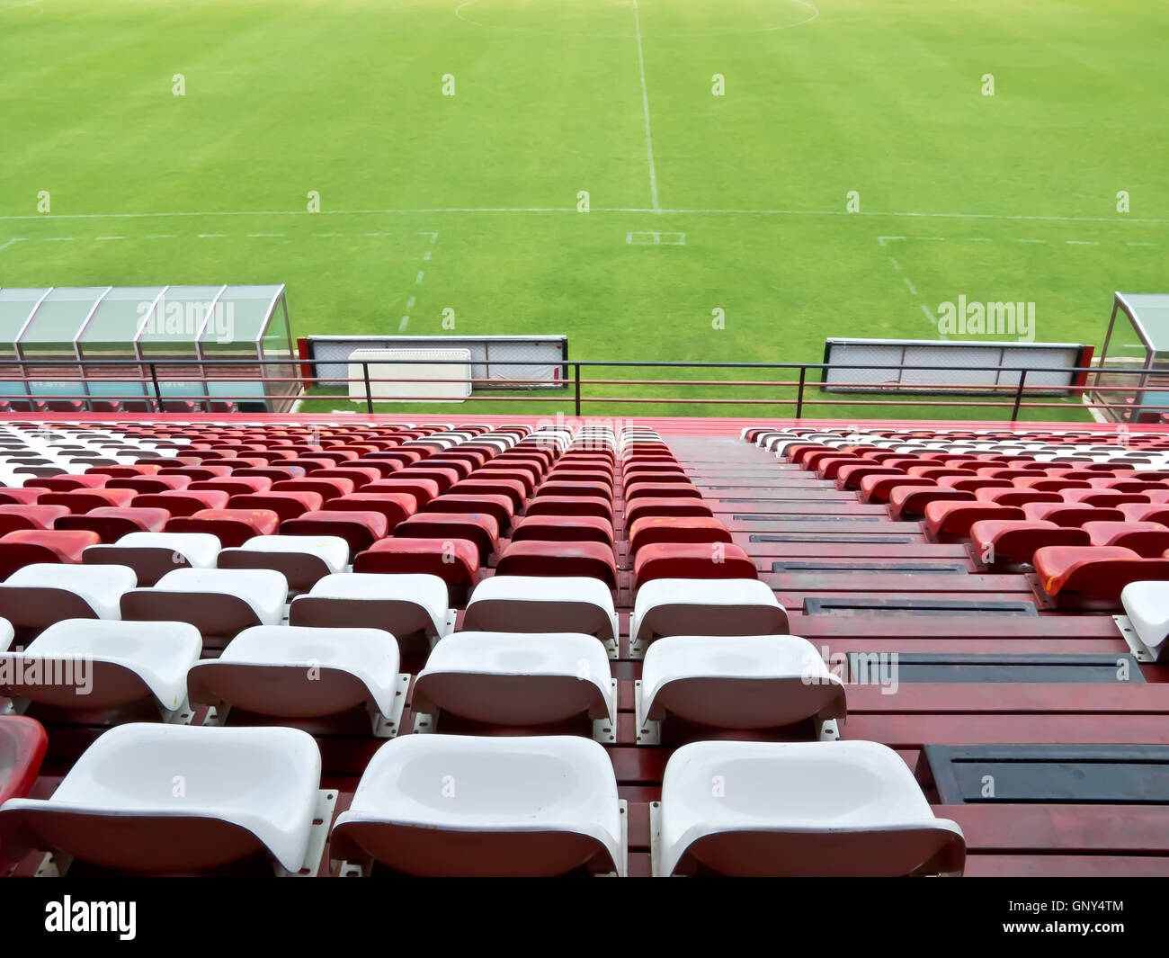 seat in football field Stock Photo - Alamy