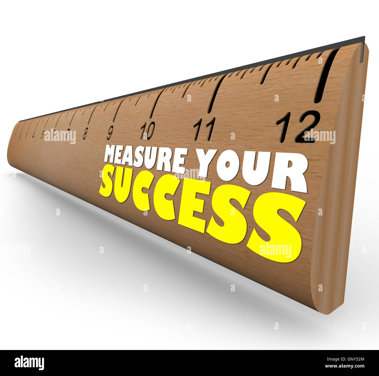 Measure Your Growth Ruler to Review and Assess Progress to Goal Stock ...