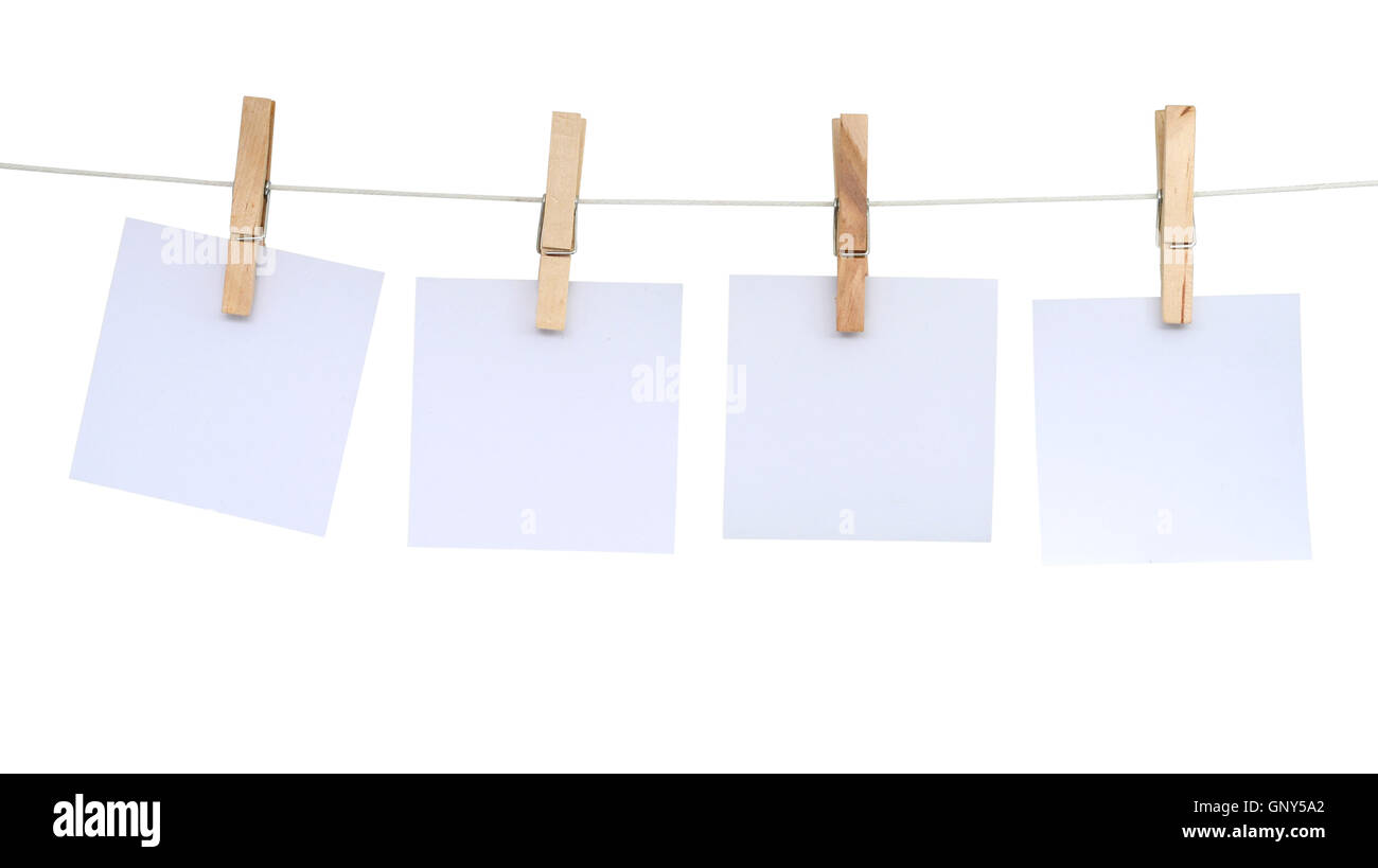 Blank paper notes isolated hi-res stock photography and images - Alamy